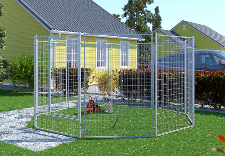 Hundgård Flexy 9 kvm – rund och flexibel rastgård | Demex Home