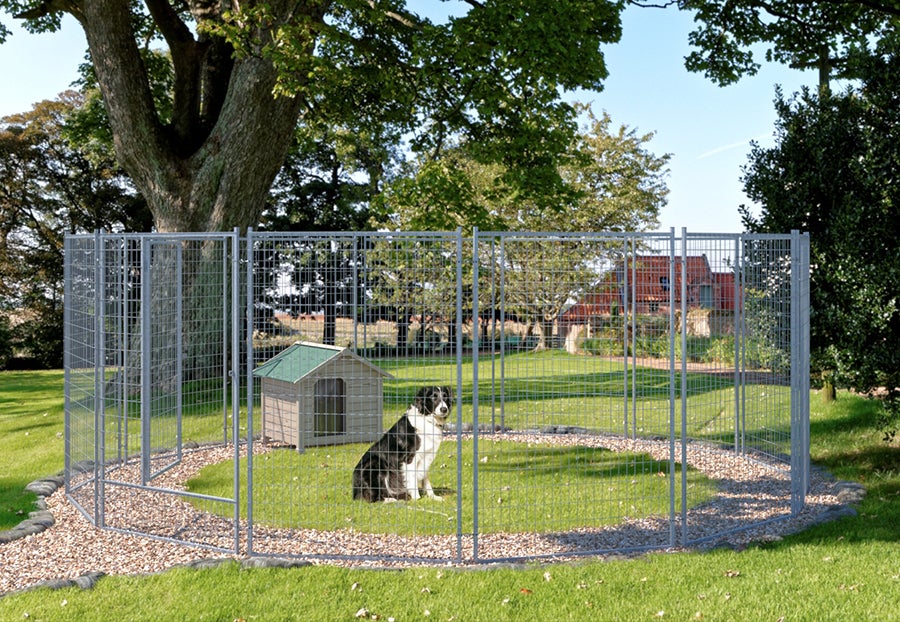 Hundgård Flexy 19 kvm – rund och flexibel rastgård | Demex Home